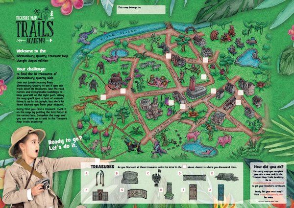 Shrewsbury Quarry Treasure Map Trail | cheap family activities ...
